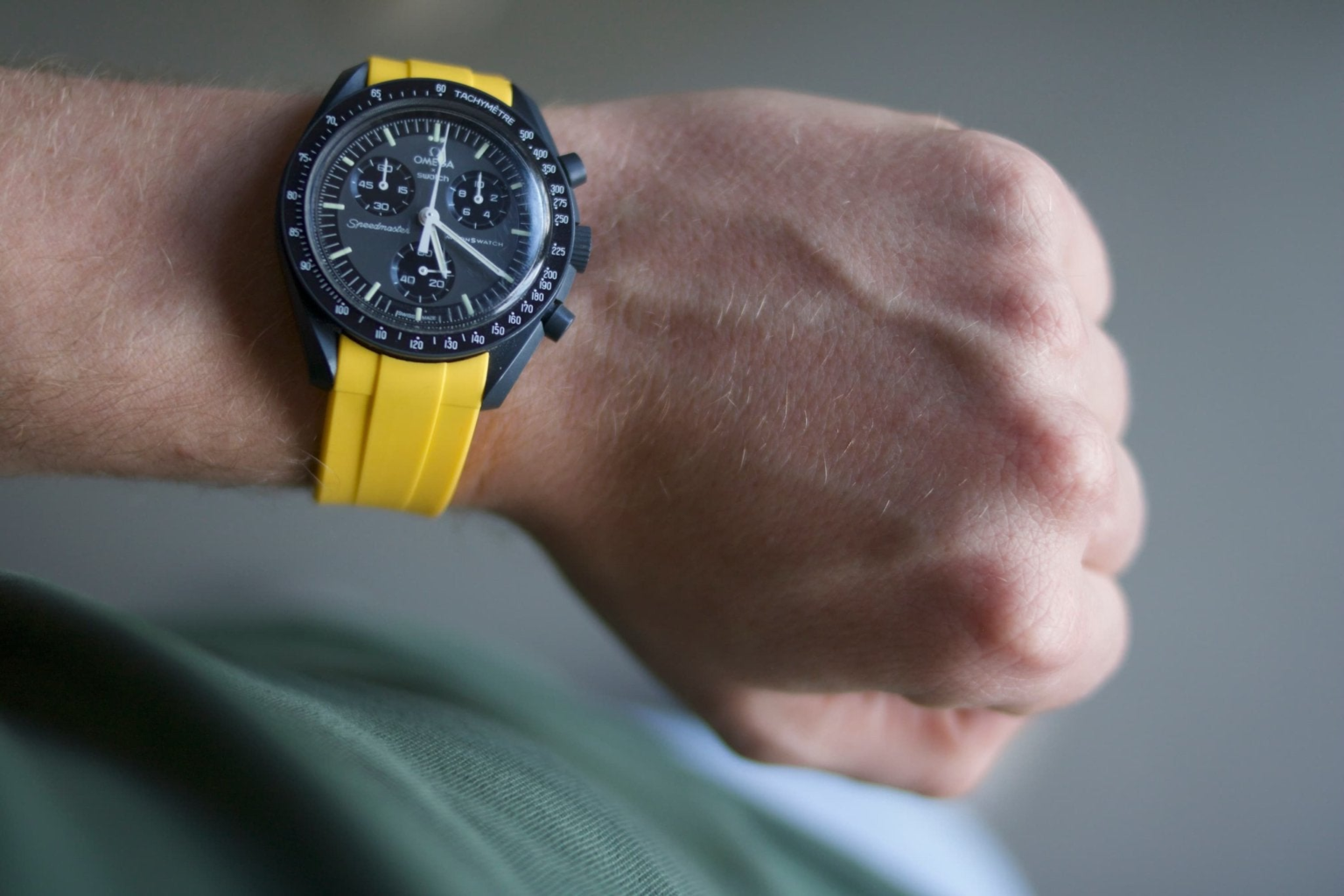 Yellow Moonswatch Rubber Strap - The Strap Brothers
