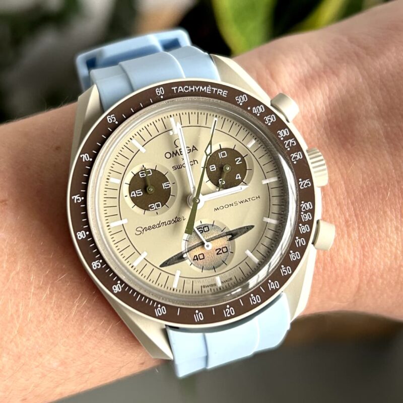 Baby Blue Omega x Swatch MoonSwatch Strap - The Strap Brothers
