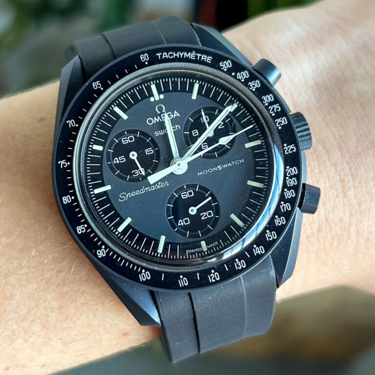Black Omega x Swatch MoonSwatch Strap - The Strap Brothers