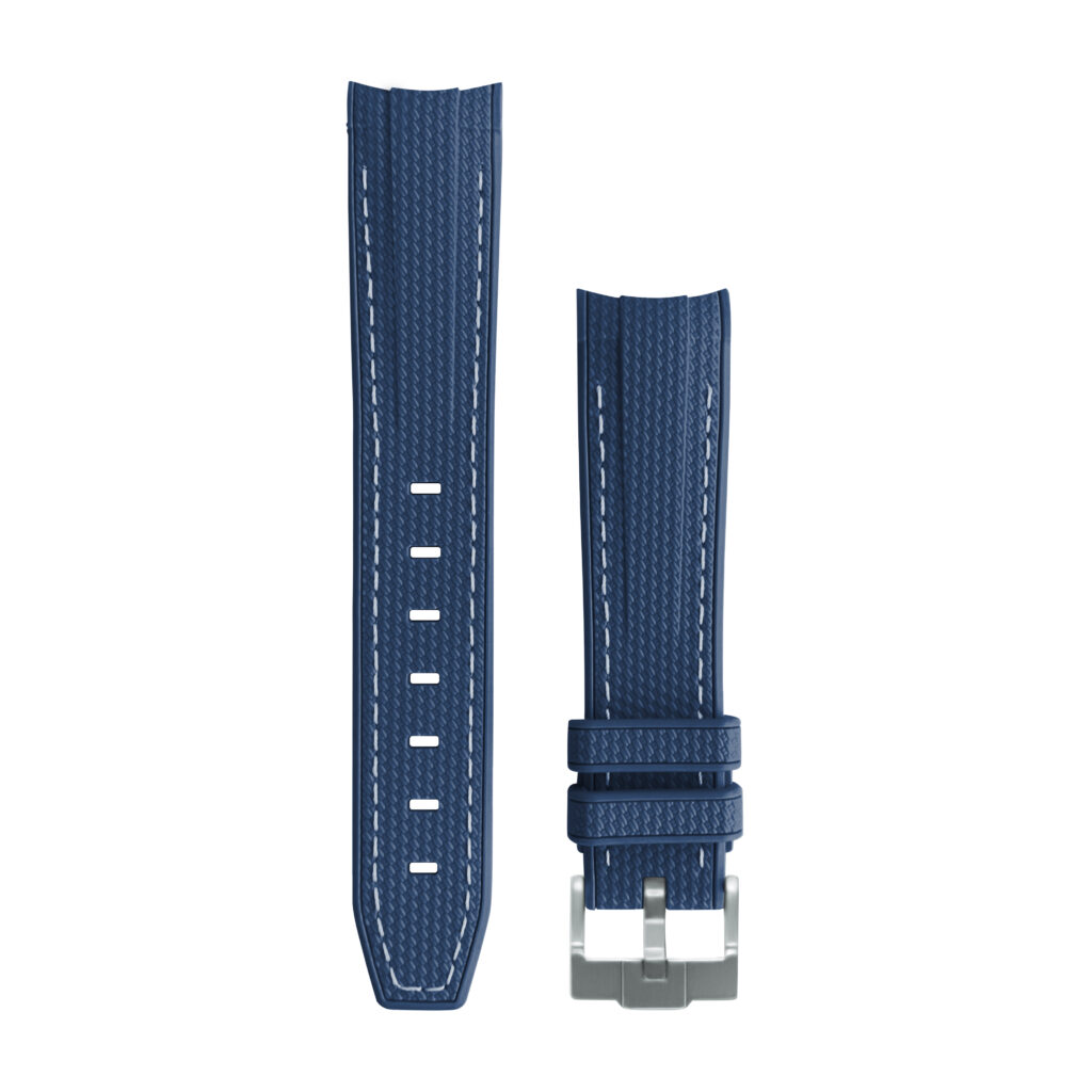 Deep Navy Tailor Speedmaster MoonSwatch Strap - The Strap Brothers